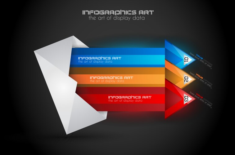 Clean infographic layout template for data Vector Image