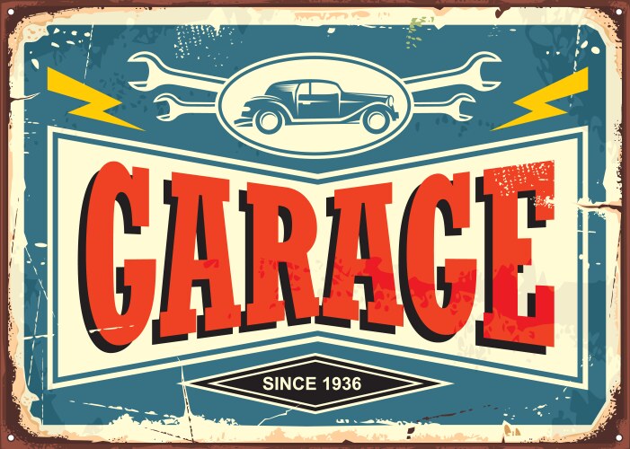 Vintage car signs Royalty Free Vector Image - VectorStock