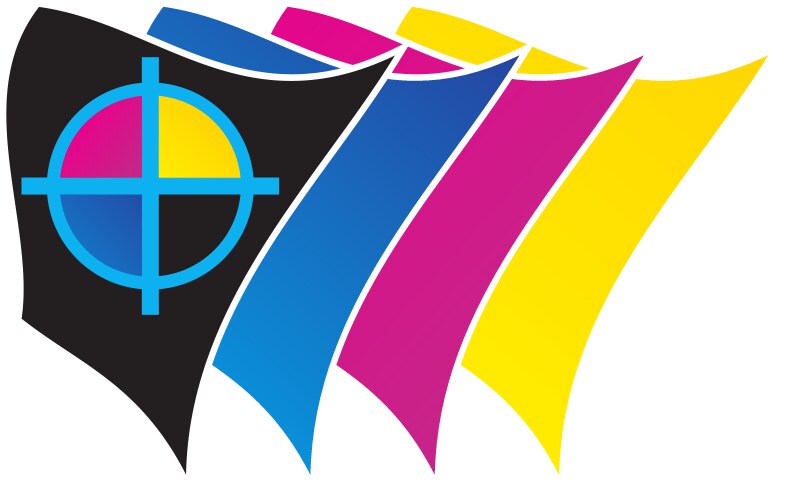 Printing rollers icon 3d typography print symbol Vector Image