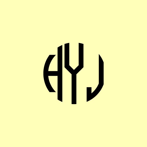 Creative rounded initial letters cfa logo Vector Image