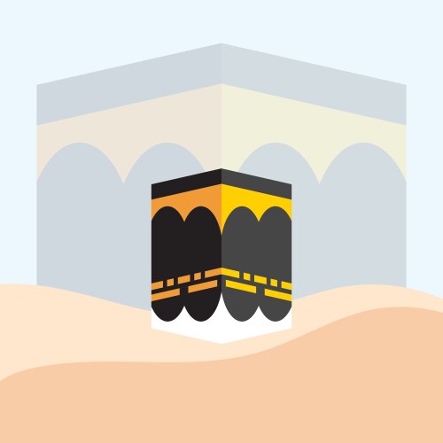 Kaaba logo Royalty Free Vector Image - VectorStock