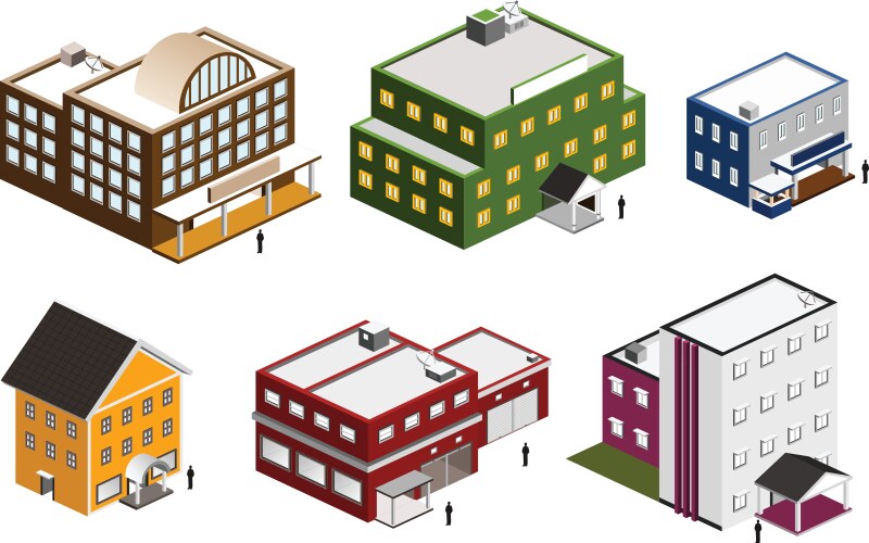 Isometric Building Vector Images (over 79,000)