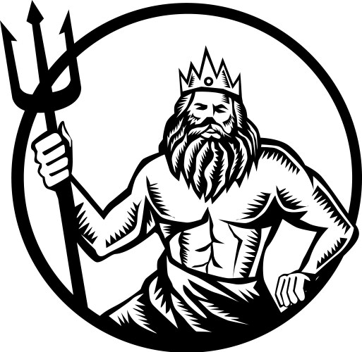 Poseidon Royalty Free Vector Image - VectorStock