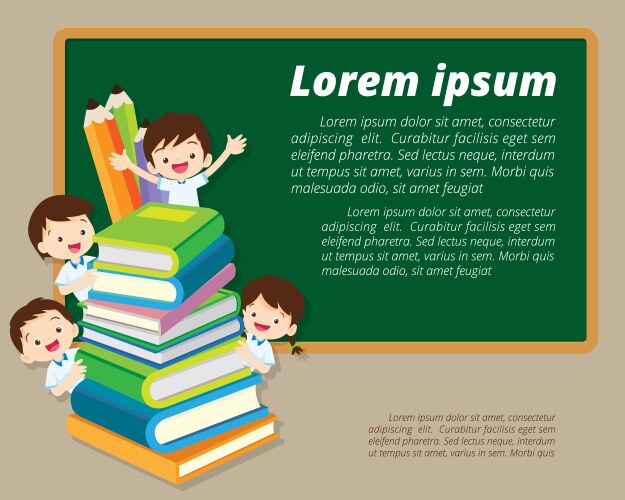 Creative school admission banner design Royalty Free Vector