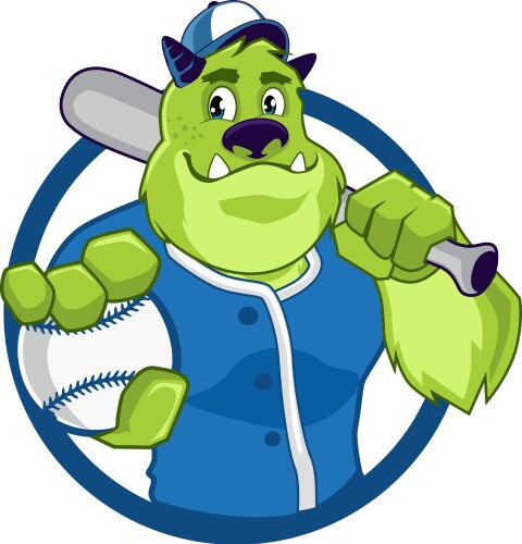 Shogun dragon mask mascot cartoon Royalty Free Vector Image