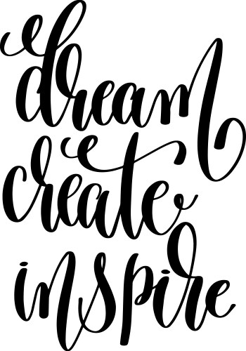 You are my dream lettering phrase for postcard Vector Image