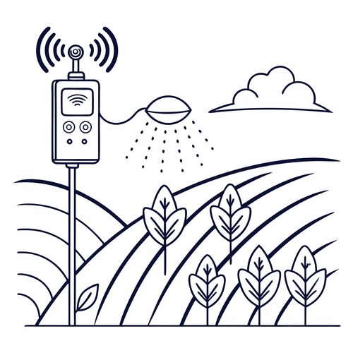 Robotic Farming & Smart Agriculture – Royalty-Free Vector | VectorStock