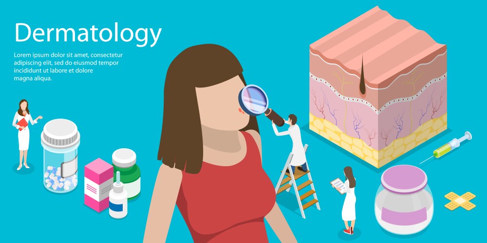 3d Isometric Flat Of Clinical Royalty Free Vector Image