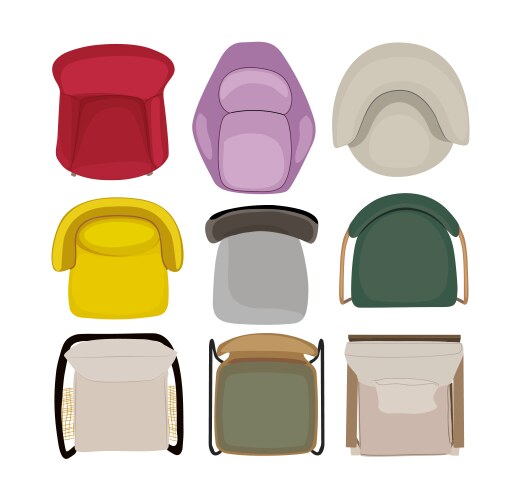 Lounge Chair Top View Vector Images (over 500)