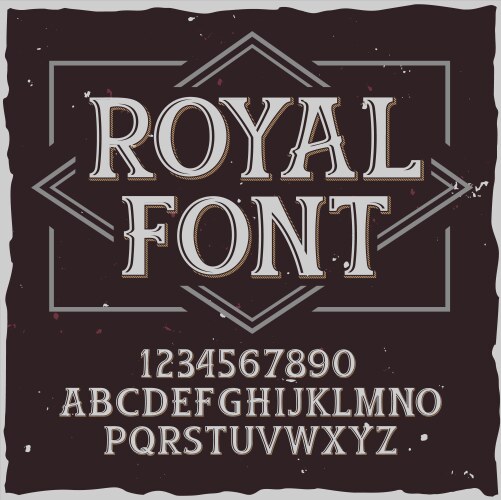 Good handcrafted font for any label design Vector Image