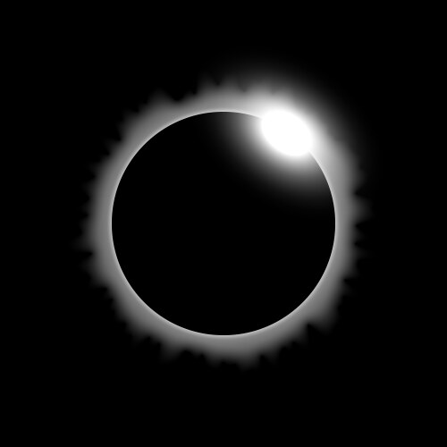 Solar eclipse Royalty Free Vector Image - VectorStock
