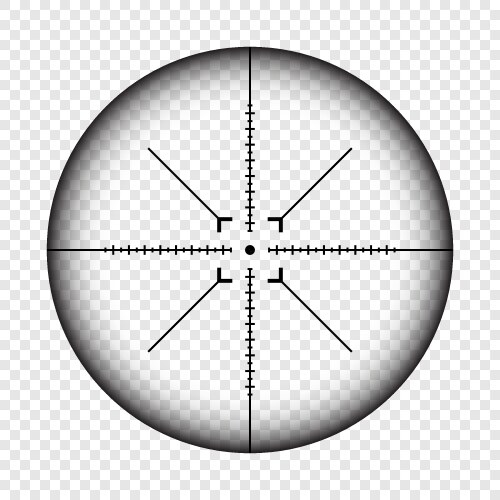 Sniper scope overlay Royalty Free Vector Image