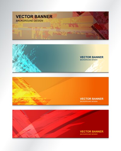 Header banner design Royalty Free Vector Image