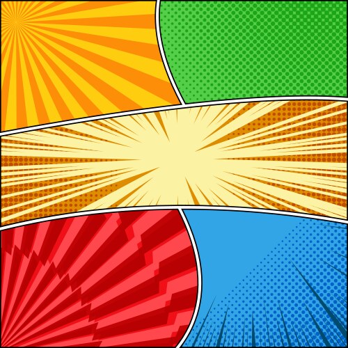 Book page comic Royalty Free Vector Image - VectorStock