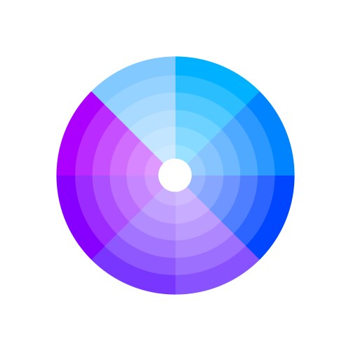 Green circular palette gradient color Royalty Free Vector