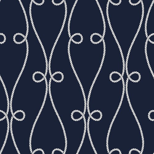 Seamless nautical rope pattern square knot Vector Image