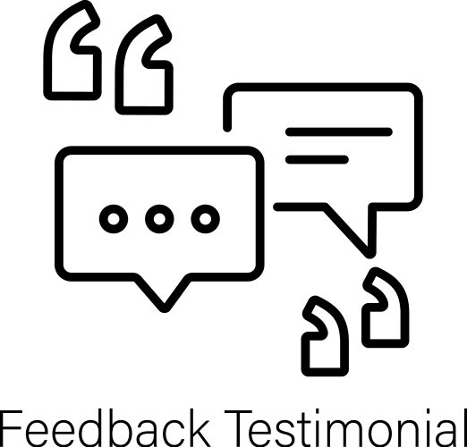 Lovely feedback Royalty Free Vector Image - VectorStock