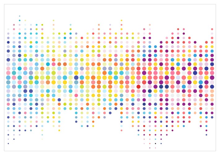 Colorful abstract blot of dots Royalty Free Vector Image