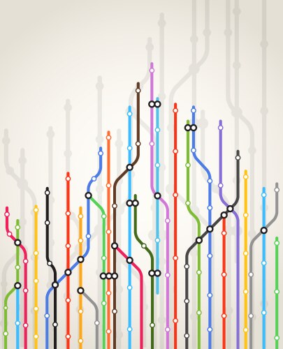 Abstract metro scheme background Royalty Free Vector Image
