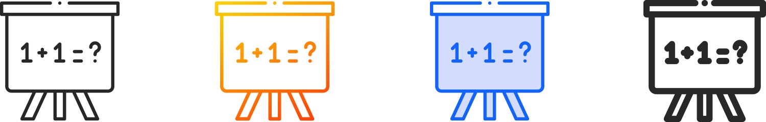 Brigid cross iconthin linear gradient blue stroke Vector Image