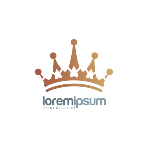 Saudi arabia prince or king logo Royalty Free Vector Image