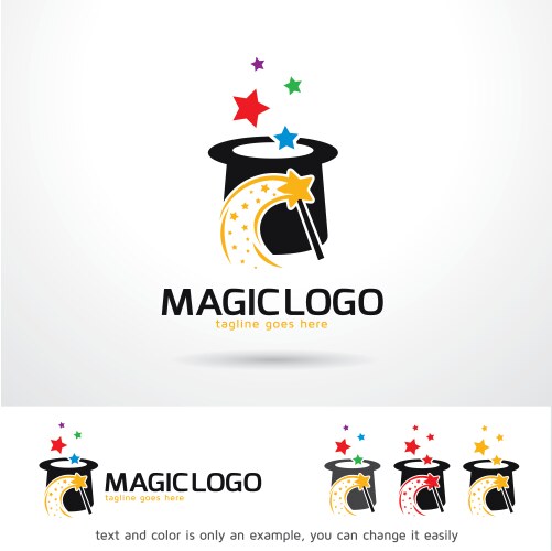 Magic tools logo Royalty Free Vector Image - VectorStock