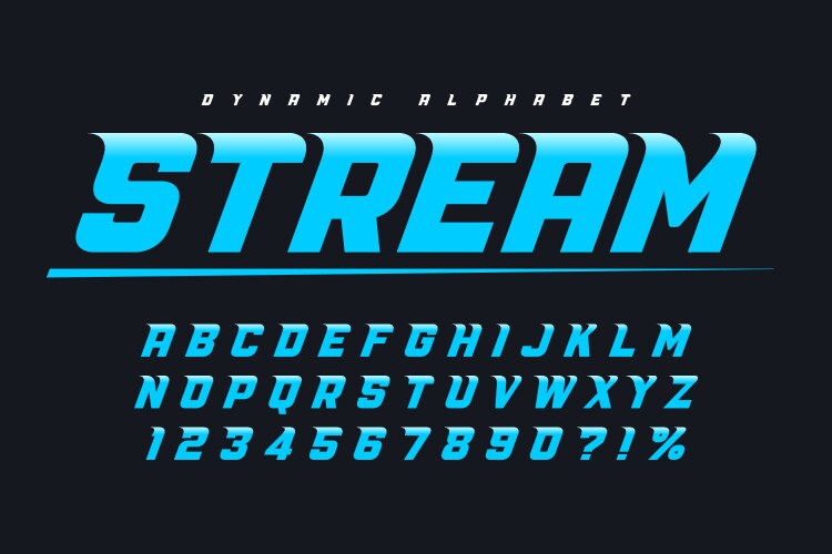 Racing sports numbers image Royalty Free Vector Image