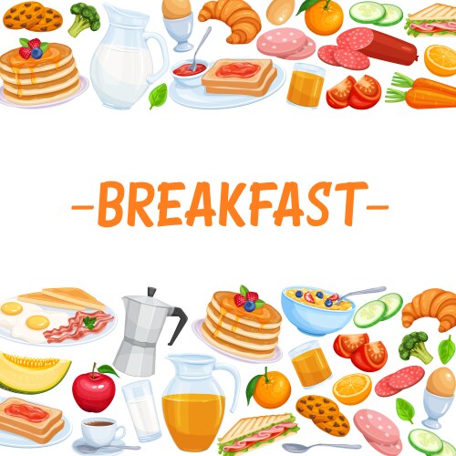 Breakfast and brunch blackboard style Royalty Free Vector
