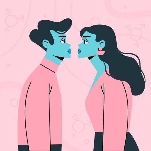 Cartoon transgender people pack Royalty Free Vector Image