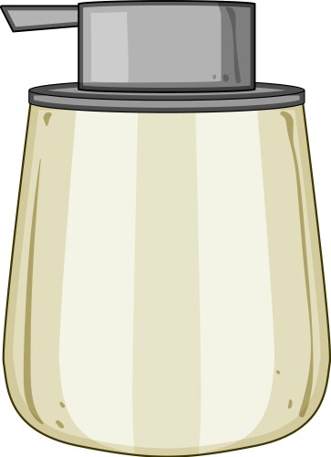 Manual wall soap dispenser cartoon Royalty Free Vector Image