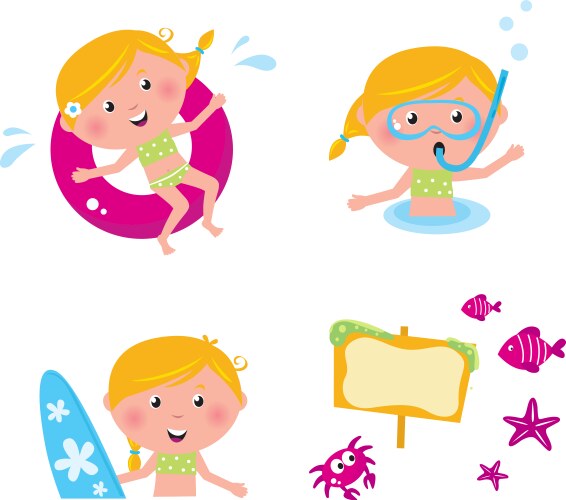 Kids Swimming Icon