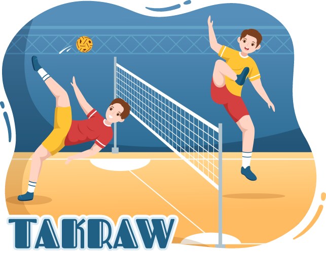 Sepak takraw Vector Images & Graphics for Commercial Use | VectorStock