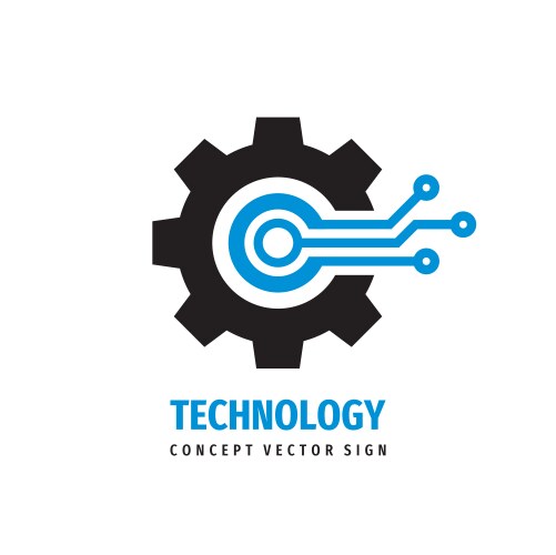 Digital innovation circuit logo technological Vector Image
