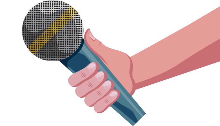 Reporter Microphone Vector Images (over 12,000)