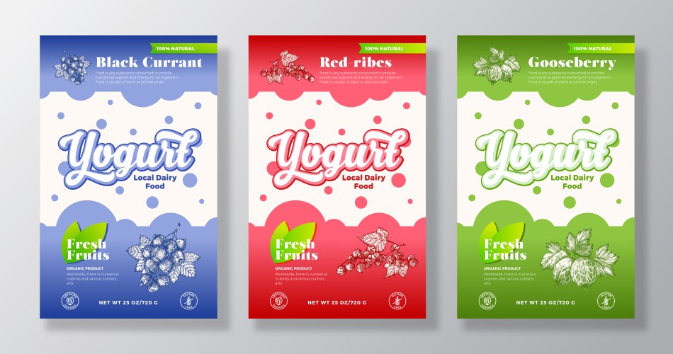 Yoghurt Stickers Yogurt Vector Images (over 160)