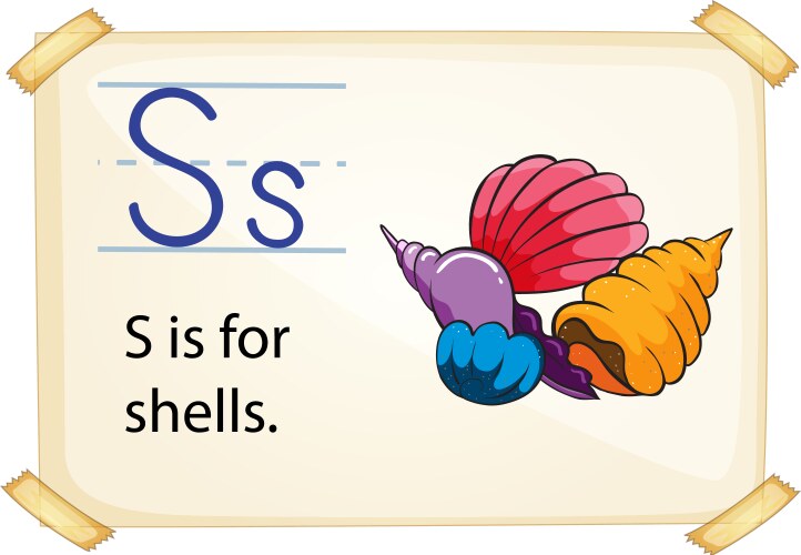 Gray letter s vintage concept Royalty Free Vector Image