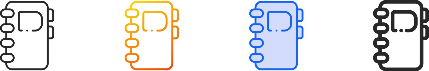 Call center iconthin linear gradient blue stroke Vector Image