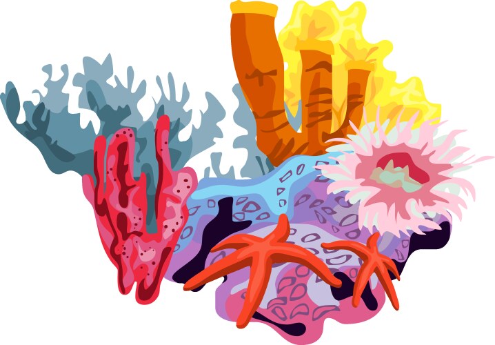 Coral reef Royalty Free Vector Image - VectorStock