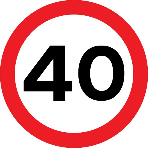 50 mph Royalty Free Vector Image - VectorStock