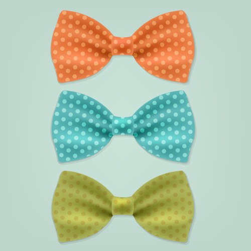 Realistic bow tie Royalty Free Vector Image - VectorStock