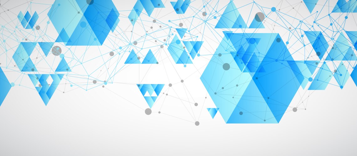 Abstract background with plexus effect Royalty Free Vector