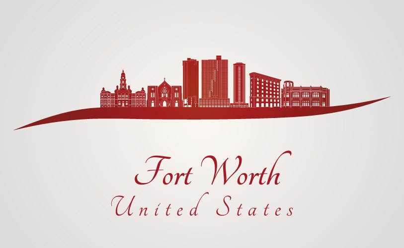 Fort Worth Skyline Vector Images (over 130)