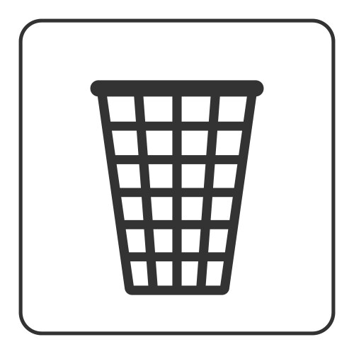 Dustbin sign Vector Images & Graphics for Commercial Use | VectorStock