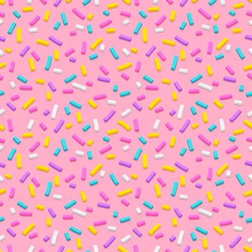 Seamless pattern with many decorative sprinkles Vector Image