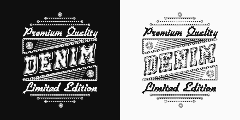 Oval ellipse denim label with skull text Vector Image