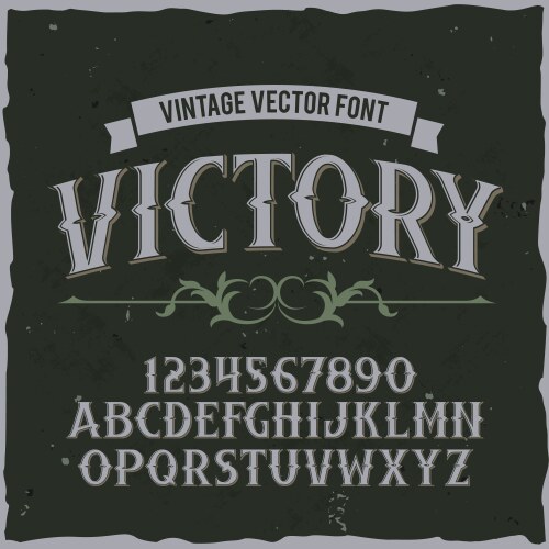 Good handcrafted font for any label design Vector Image