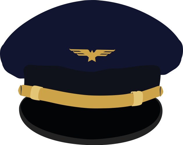 Pilot hat design Royalty Free Vector Image - VectorStock