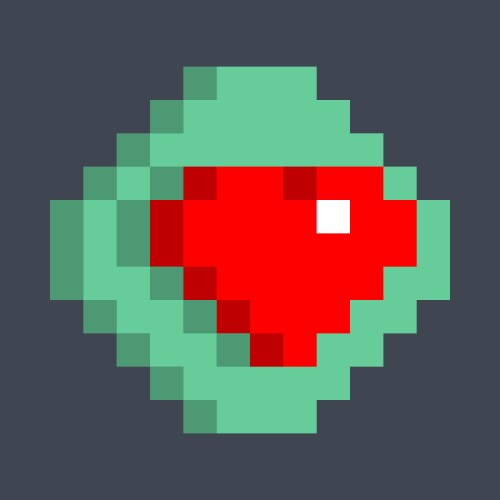 Red heart in pixel art style Royalty Free Vector Image
