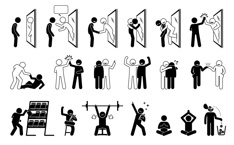 Stick Figures Hugging Vector Images (over 330)