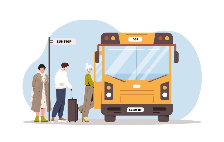 Bus Stop Cartoon Vector Images (over 2,900)